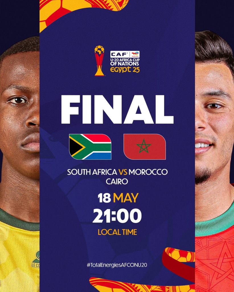 Morocco, South Africa to lock horns in 2025 U-20 AFCON final