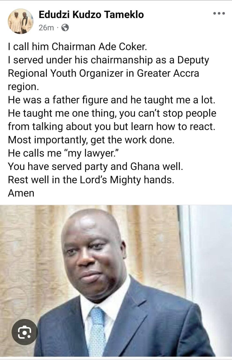 Former Greater Accra NDC Chairman Ade Coker passes on - Adomonline.com