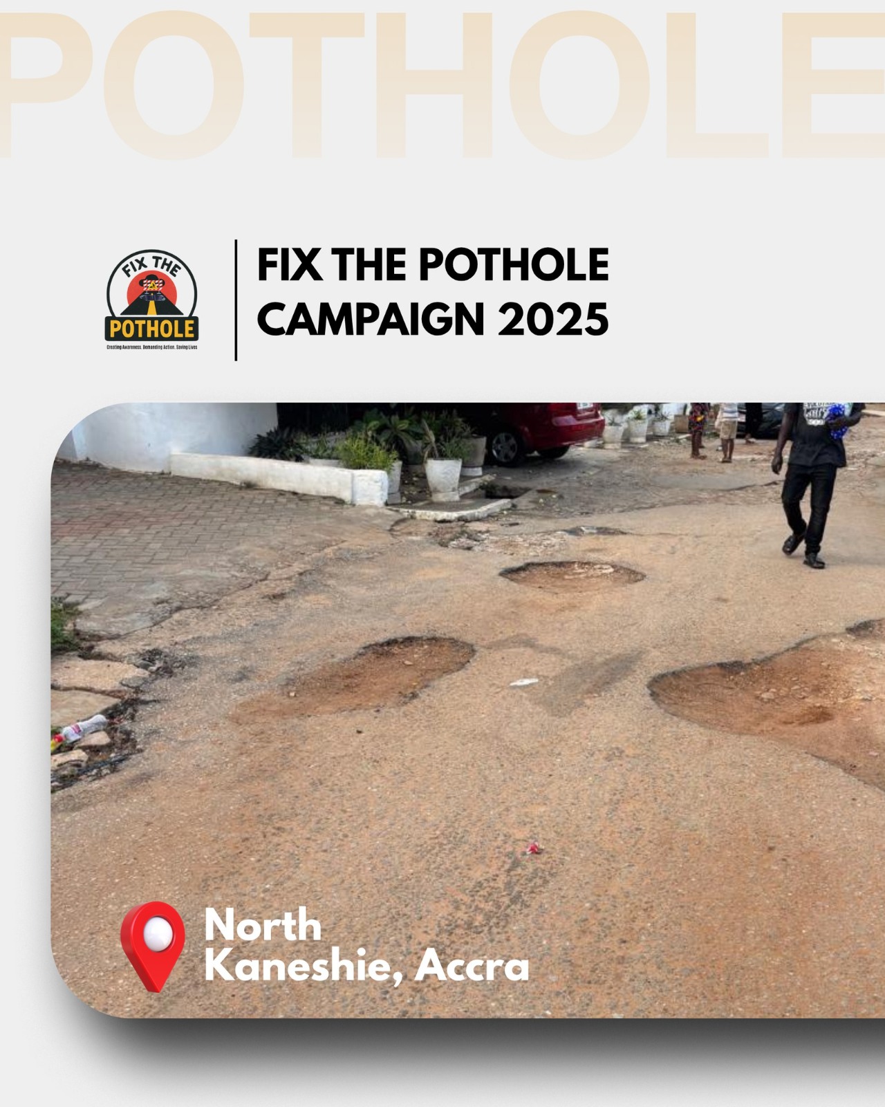Fix the potholes now: Ghana’s youth declare war on deadly roads