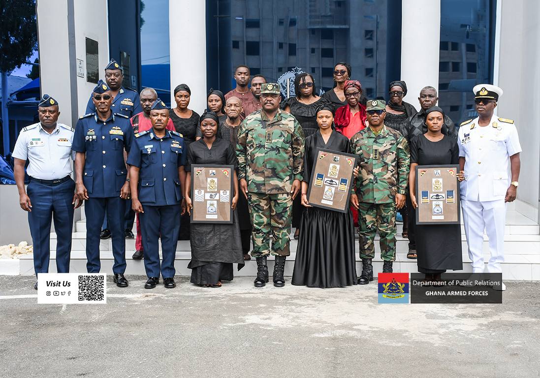 CDS presents posthumous promotions to families of helicopter crash ...