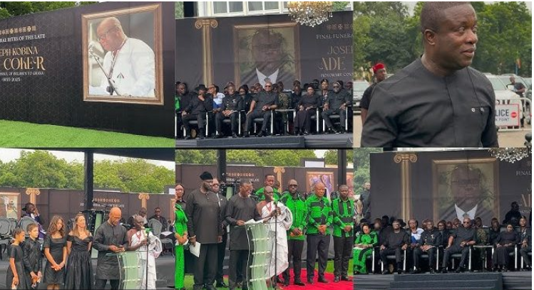 Former NDC Greater Accra Chairman Joseph Ade Coker laid to rest