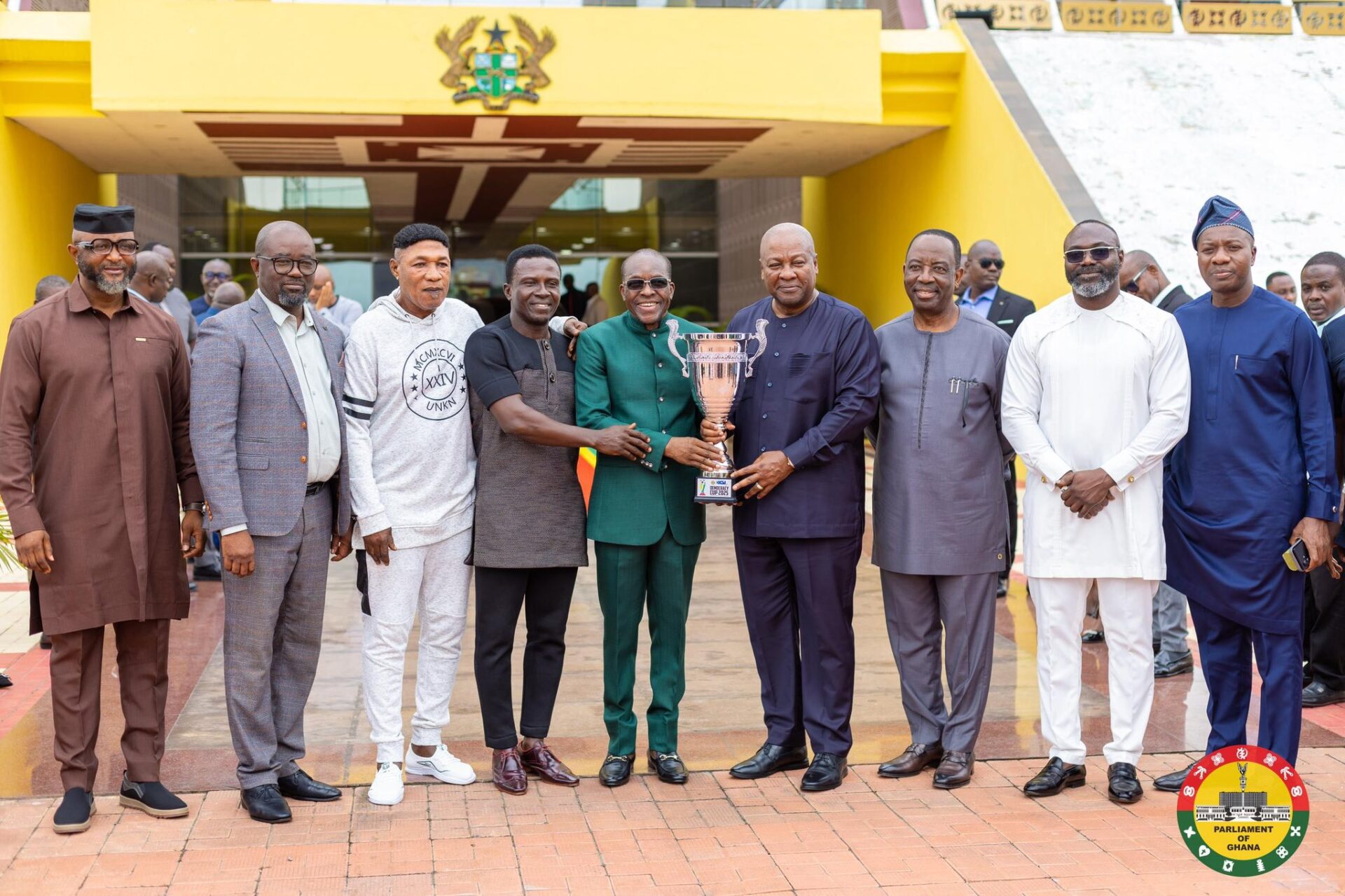 Parliament presents 2025 Democracy Cup trophy to President Mahama ...