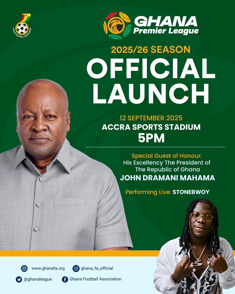 President Mahama to officially launch 2025/26 Ghana Premier League season