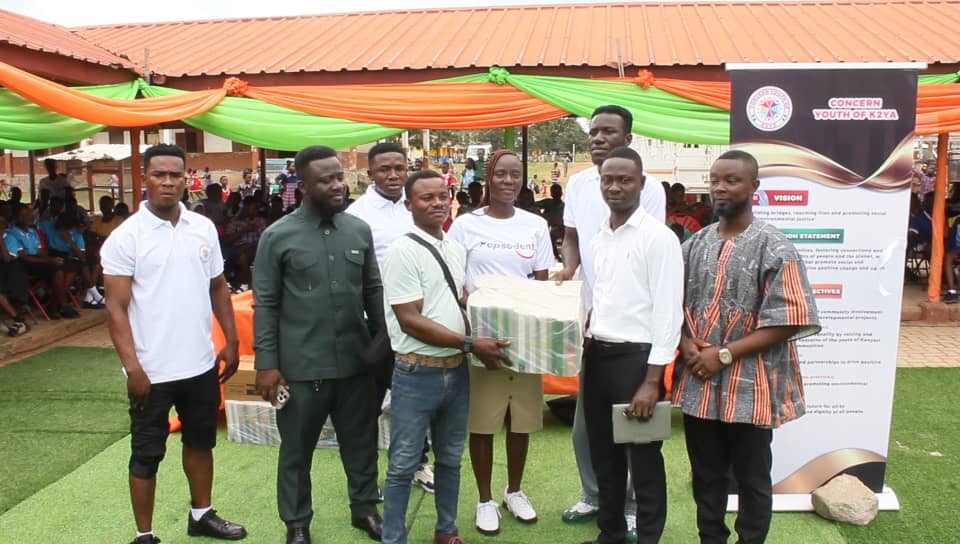 Kenyasi Youth donate educational materials to 13 basic schools