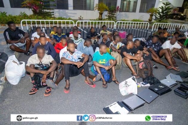 Five arrested, 57 Nigerians rescued in human trafficking raid at ...