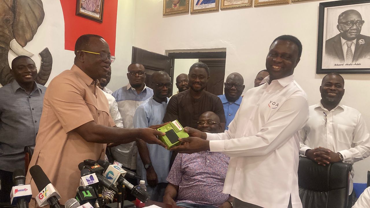 NPP Presidential Election Committee presents copies of provisional ...
