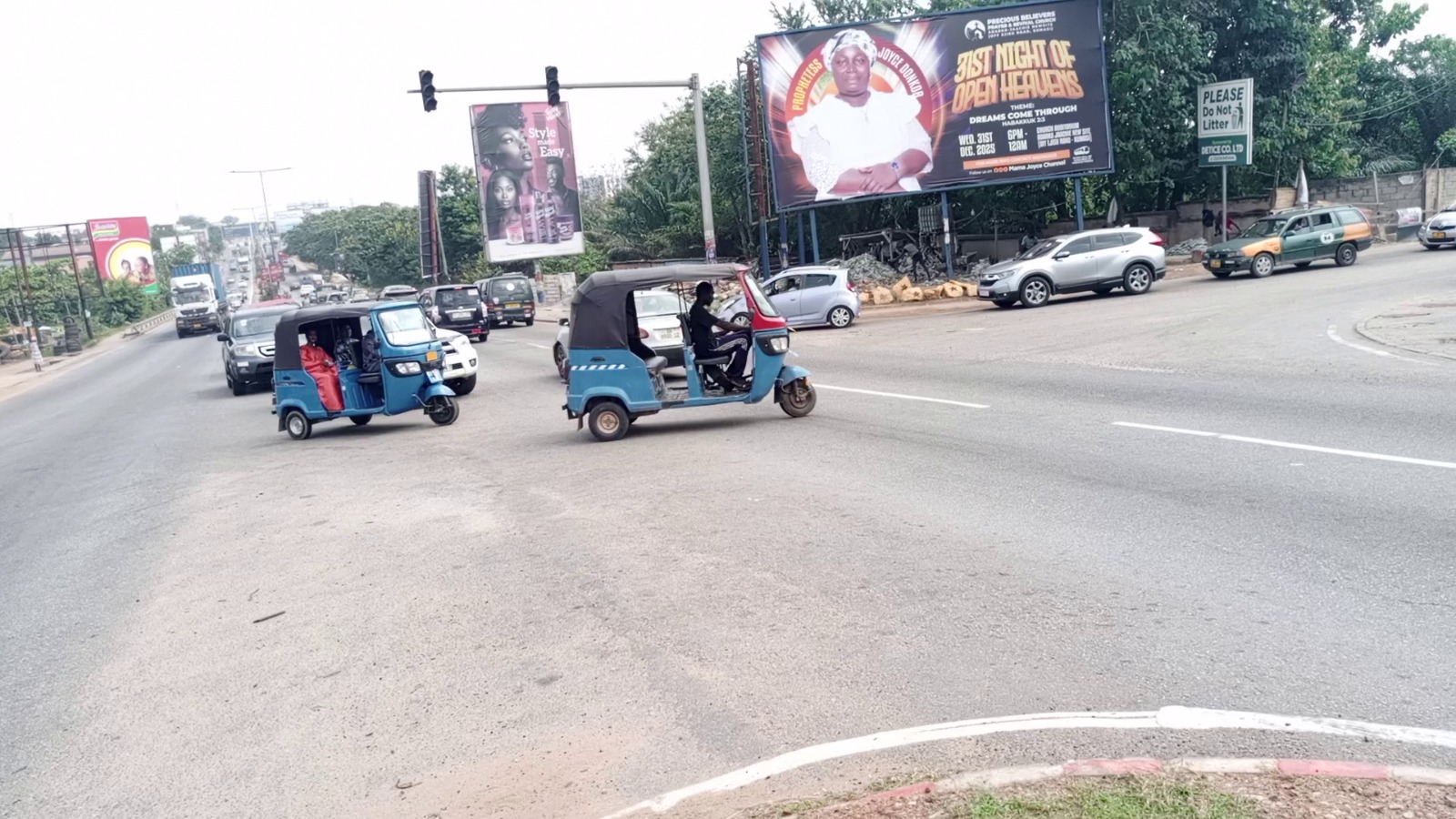Motorists bemoan long-nonfunctional traffic lights at Poku Transport ...