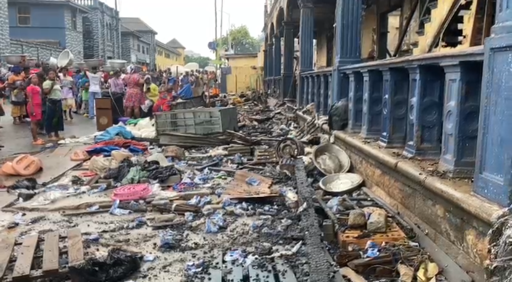 Check out the state of Accra Central Police Barracks after fire ...